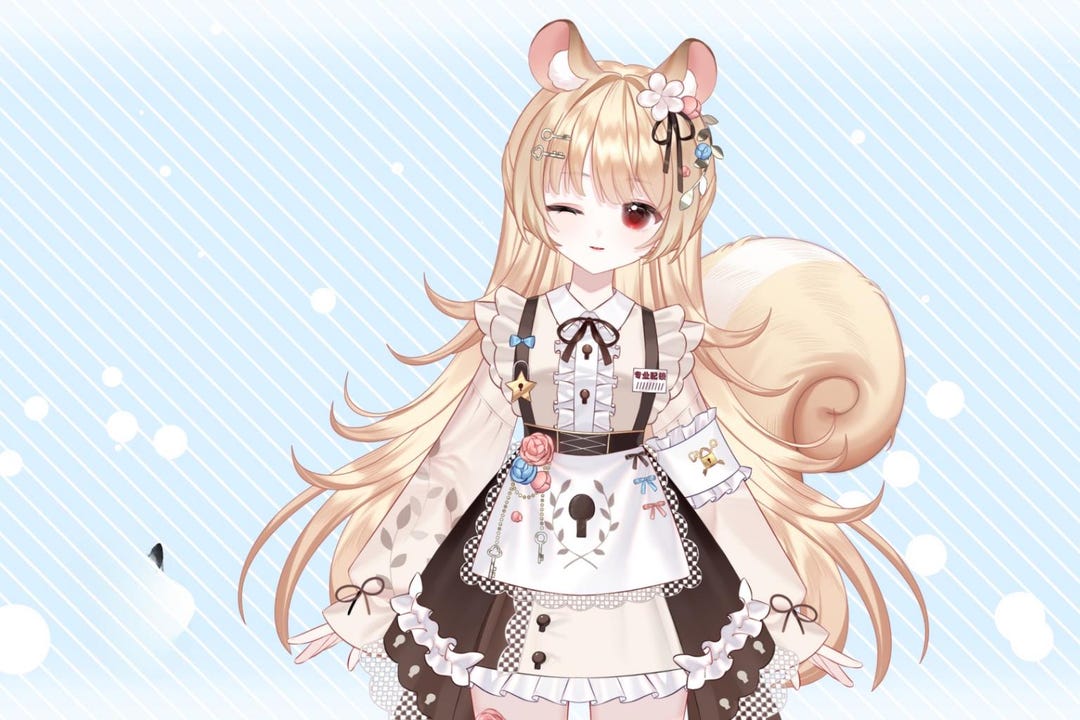 Live2d Vtuber Model | Cute Squirrel Girl Avatar | Fully Rigged & VTS ...