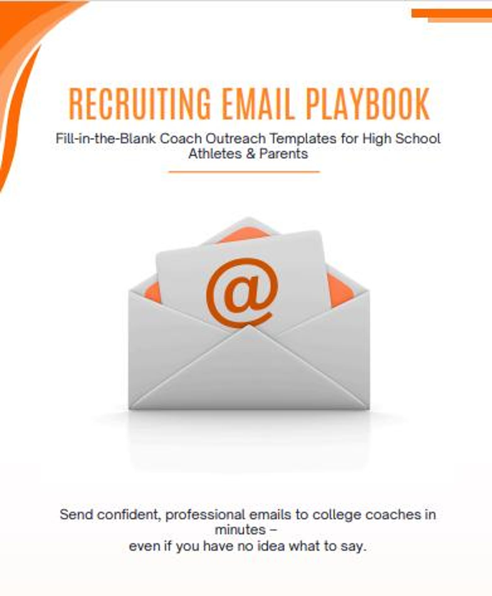 College Sports Recruiting Email Template Pack - Etsy