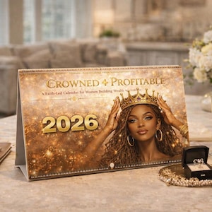 Crowned + Profitable™ 2026 Faith-led Luxury Calendar - Etsy