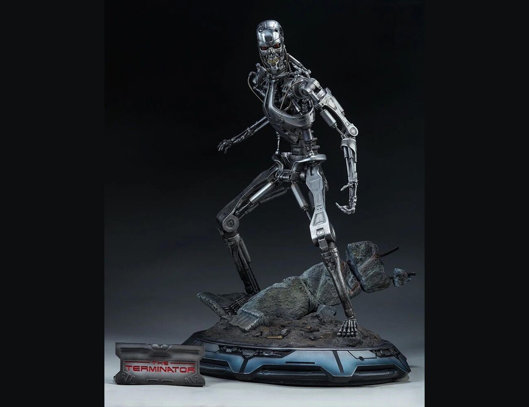 Terminator T-800 Endoskeleton 3D STL Figure - 3D Printer Files - Sci-fi ...