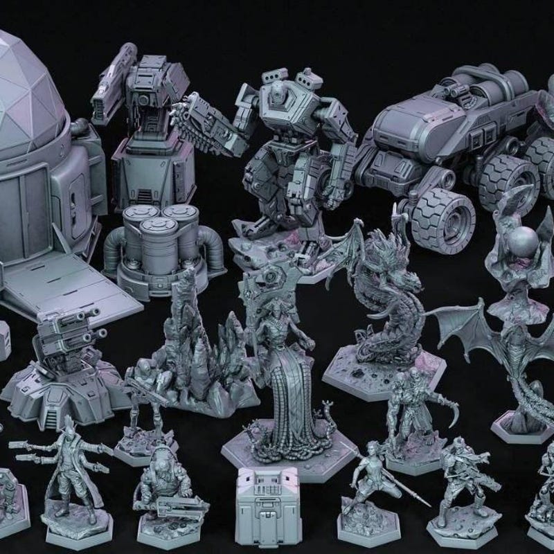 Mech Miniatures Stl - Etsy