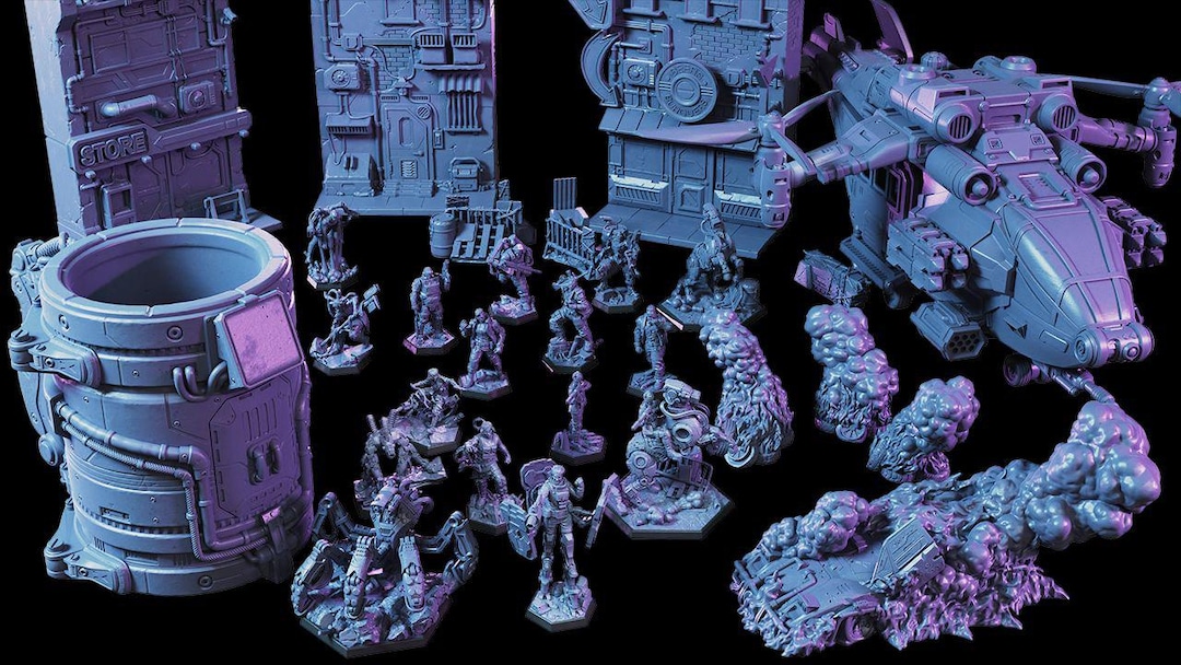 Loot Studios Overclock Crisis Dec 2022 3D STL, Cyber Robot & Mech ...