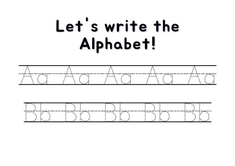Alphabet Tracing Worksheets for Kids | Handwriting Practice Printable ...