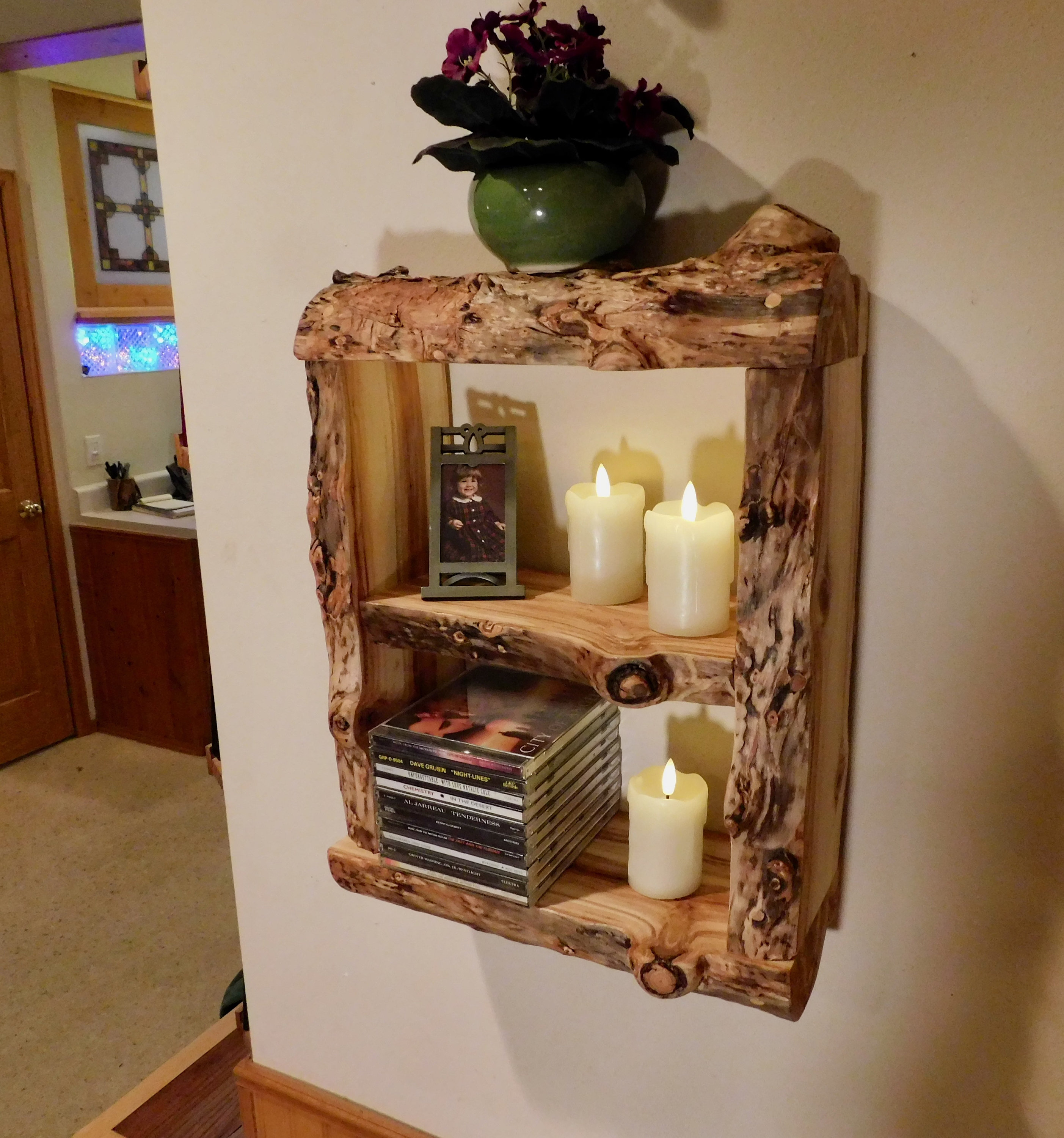 Man Cave Shelf Rustic Wall Shelf Cubby Hole Shelf Shadow Box - Etsy