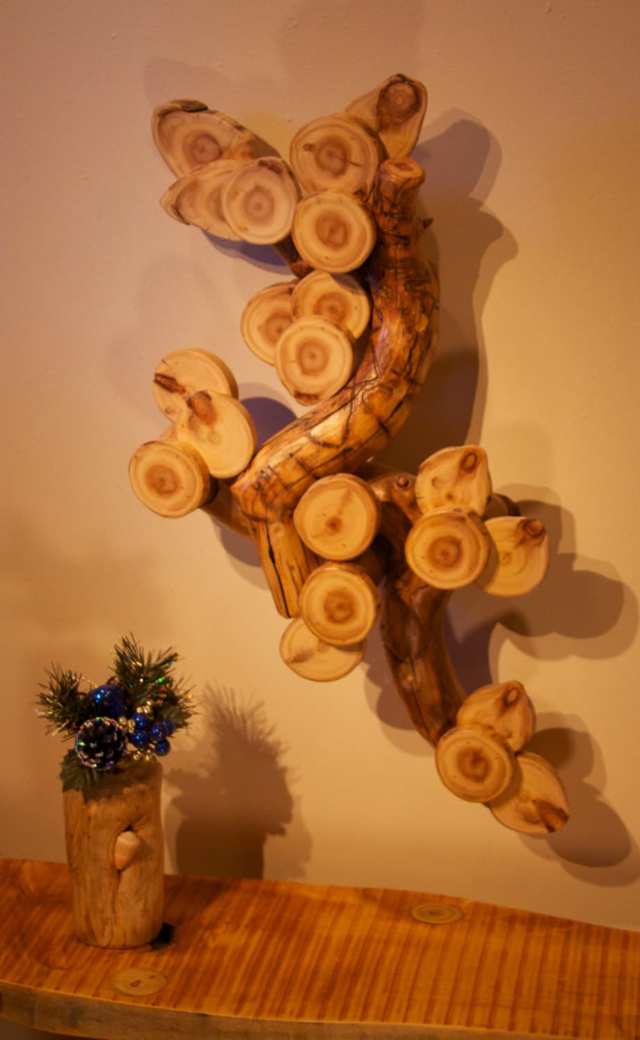 Tree Branch Sculpture Modern Rustic Decor Wall Sculpture - Etsy