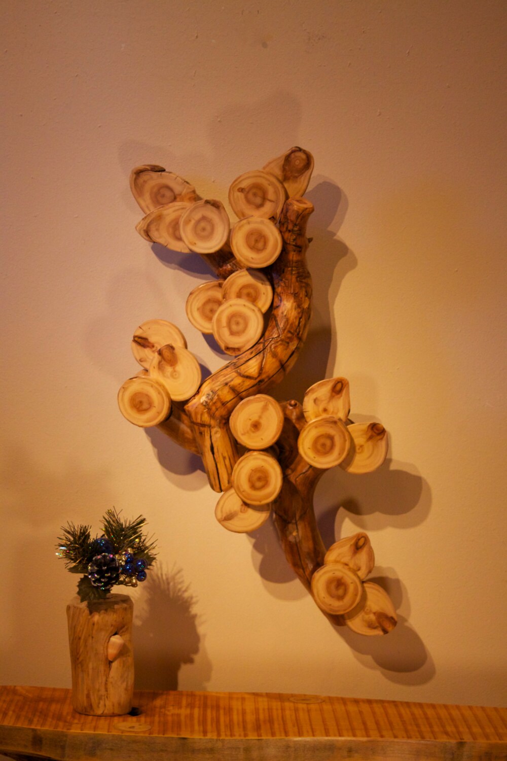 Tree Branch Sculpture Modern Rustic Decor Wall Sculpture - Etsy