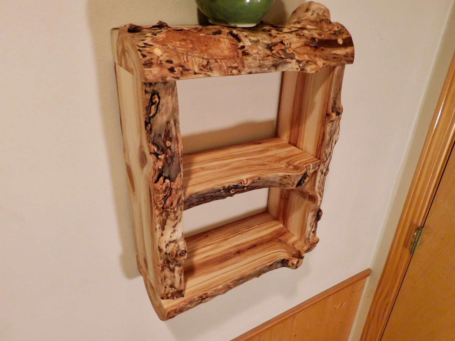 Man Cave Shelf Rustic Wall Shelf Cubby Hole Shelf Shadow Box - Etsy