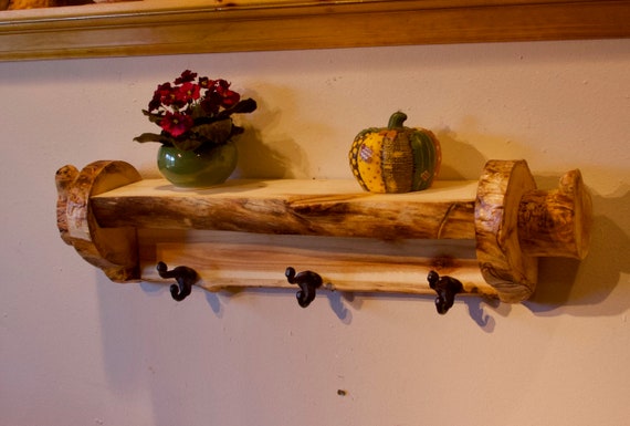 Rustic Coat Rack Wall Mount Rustic Hat Rack Rustic - Etsy