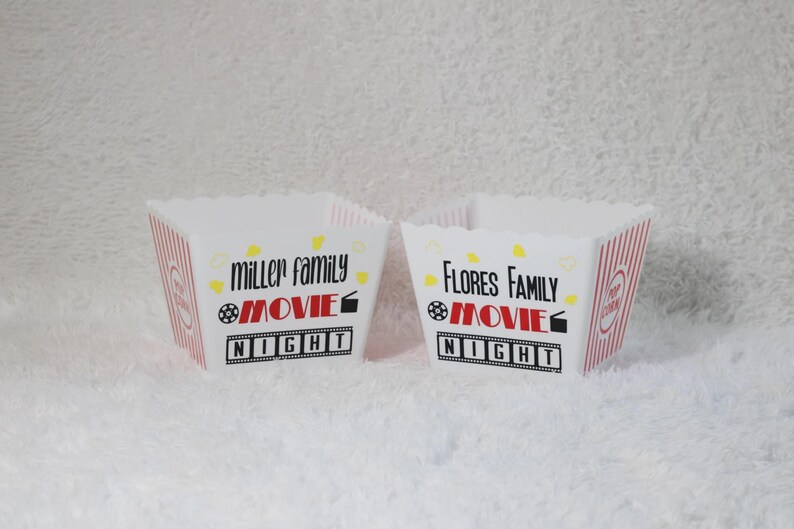 Custom Popcorn Bucket | Family Movie Night | Personalized Popcorn ...