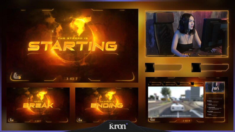 Soren Stream Overlay Pack, Animated Scenes, Alerts, Widgets, Twitch ...