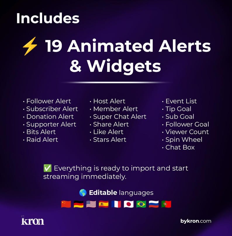 First Mission Overlay, Animated Alerts & Widgets Twitch Overlay ...
