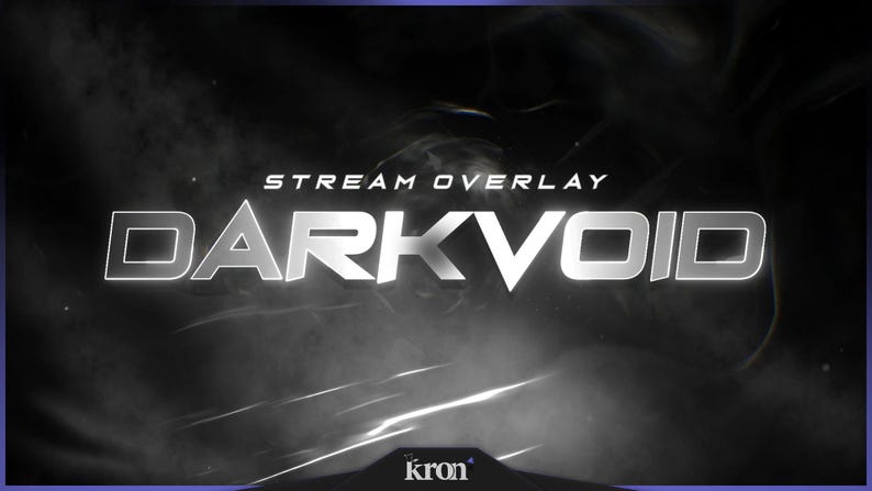 Dark Void Stream Overlay Pack, Animated Scenes, Alerts, Widgets, Twitch ...