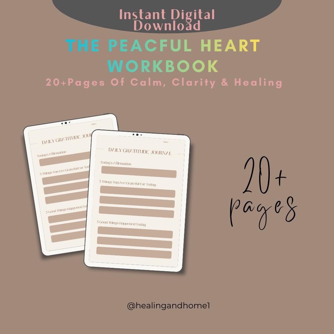Peaceful Heart Workbook - Etsy