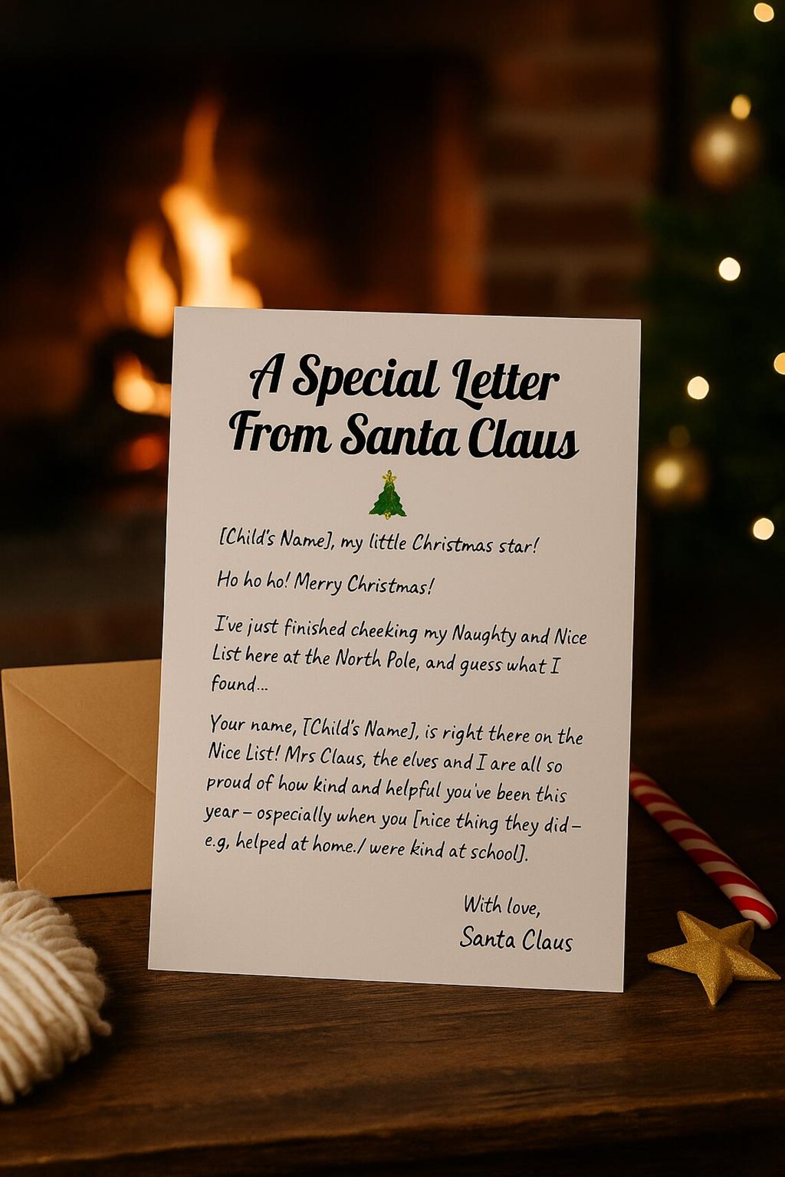 Editable Santa Letter | Personalised Christmas Letter From Santa ...