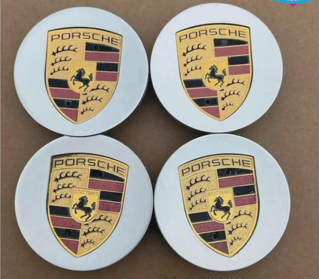 Porsche Wheel Center Hub Caps 76mm Set of 4 Center Cover Replacement ...