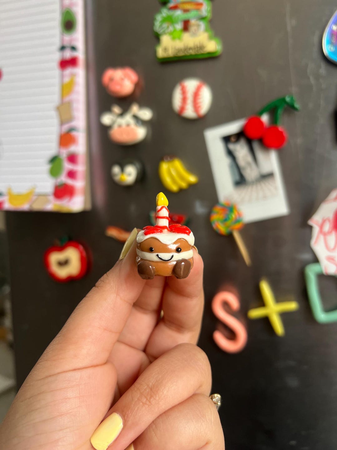 Jellycat Inspired Clay Birthday Cake Magnet - Etsy