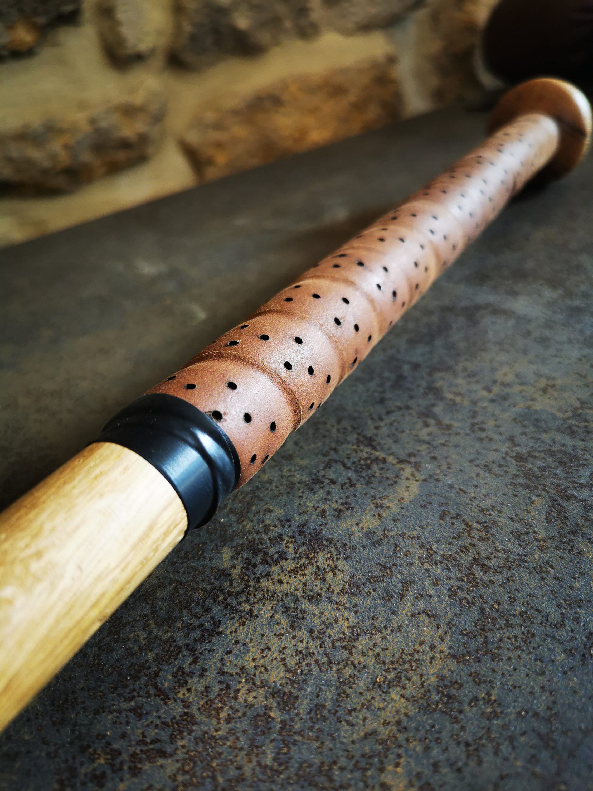 Oak Wood OLD BASEBALL BAT With Vintage Leather Grip Perfect Gift for ...