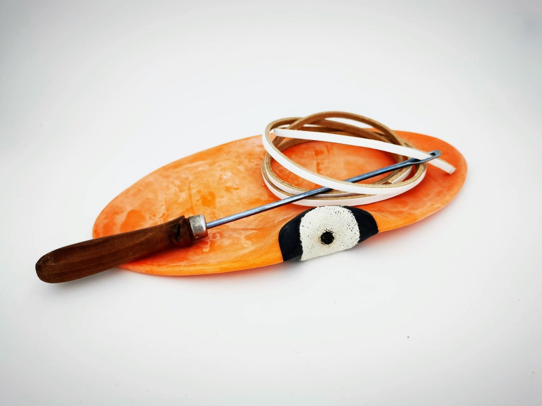 Latex Football Bladder White NFL Lace Wood Handle Awl Tool Football ...