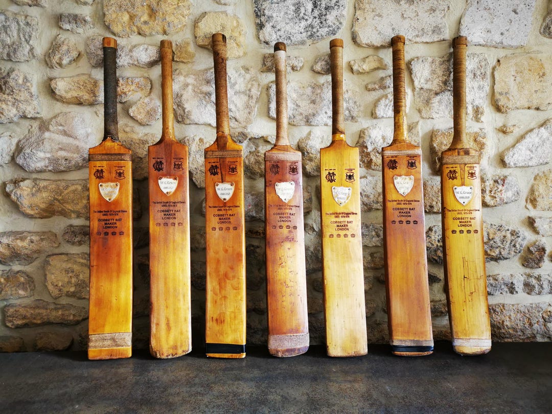 Personalized VINTAGE CRICKET BAT With Custom Engraving – Antique 1940s ...