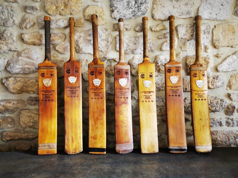 Personalized VINTAGE CRICKET BAT With Custom Engraving – Antique 1940s ...