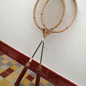 Old Vintage Collection Badminton Racket - Wood - Good Condition - Etsy