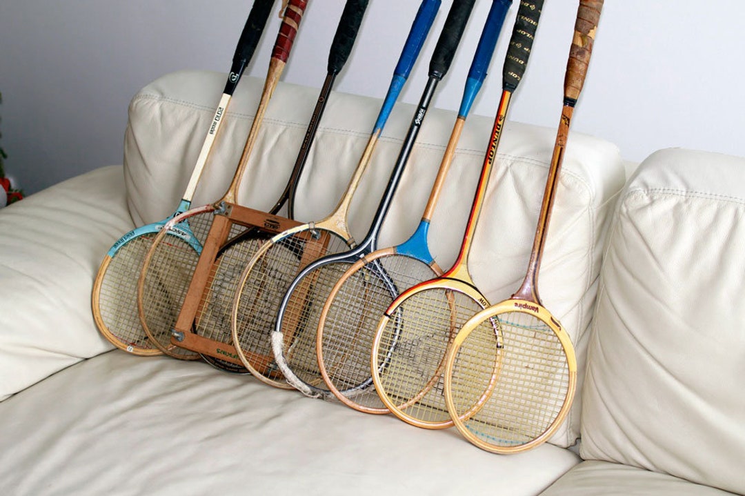 Old Vintage Collection Badminton Racket - Wood - Good Condition - Etsy