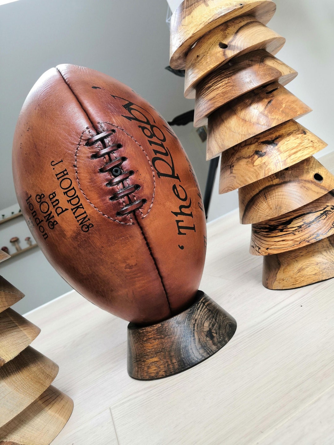 Personalized VINTAGE Leather RUGBY BALL 1924 Edition - Rugby Unique ...