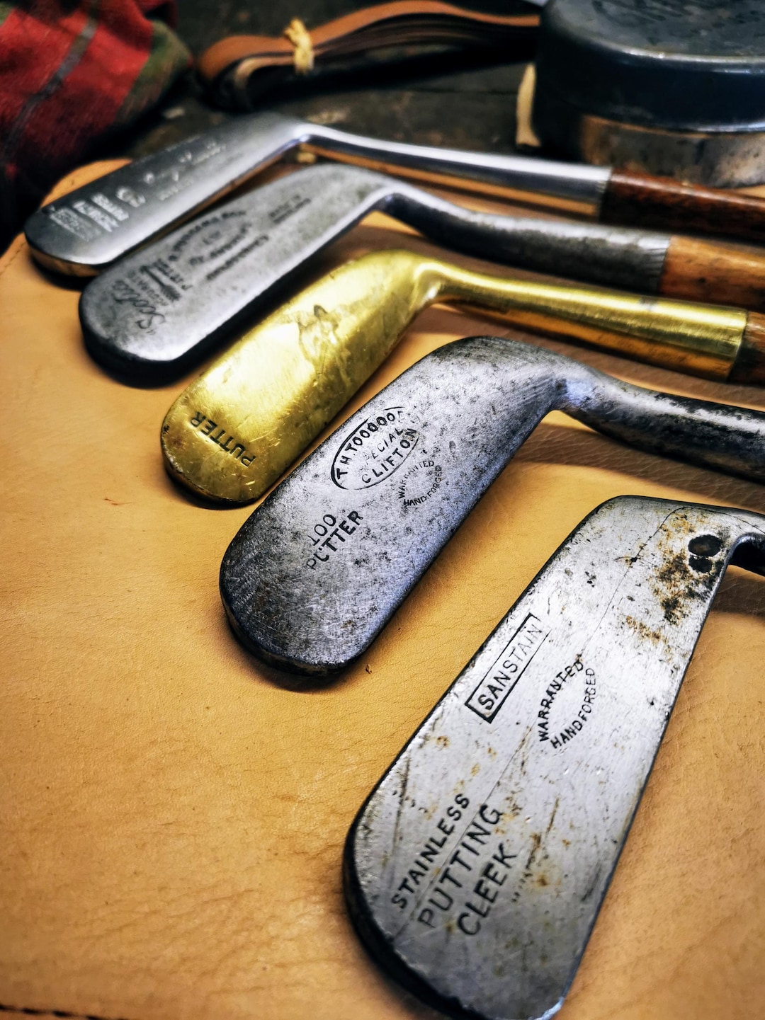 Vintage Golf Putter – Antique Golf Club With Wooden Handle ...