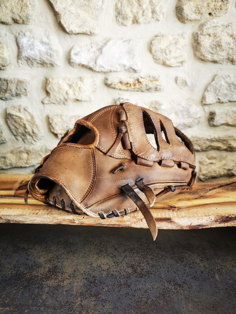 Vintage Leather Baseball Glove - Free Engraving - Hand Made - Etsy
