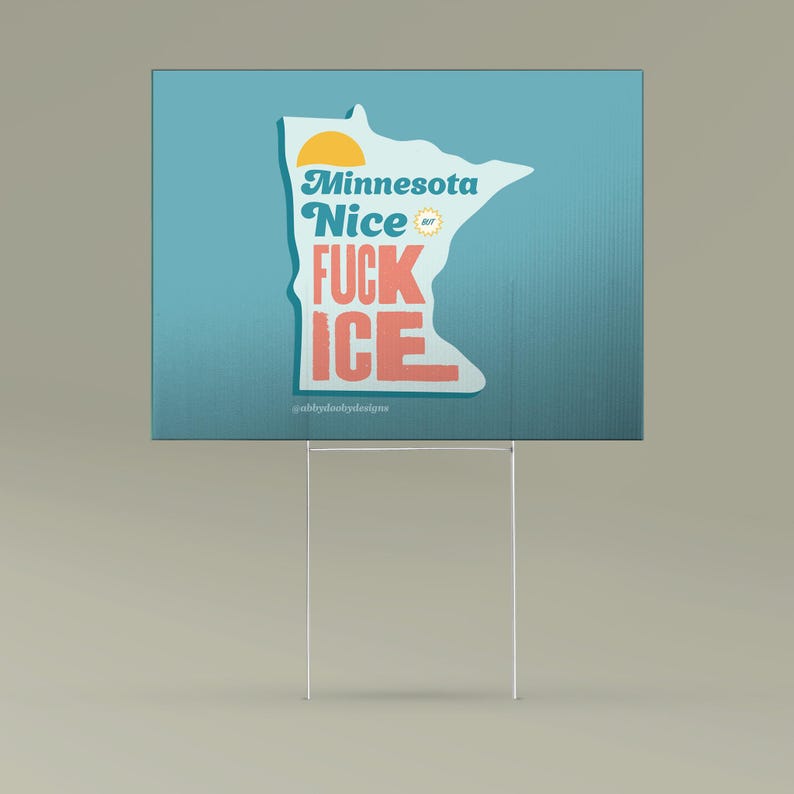 Minnesota Nice F*ck Ice Yard Sign - Etsy