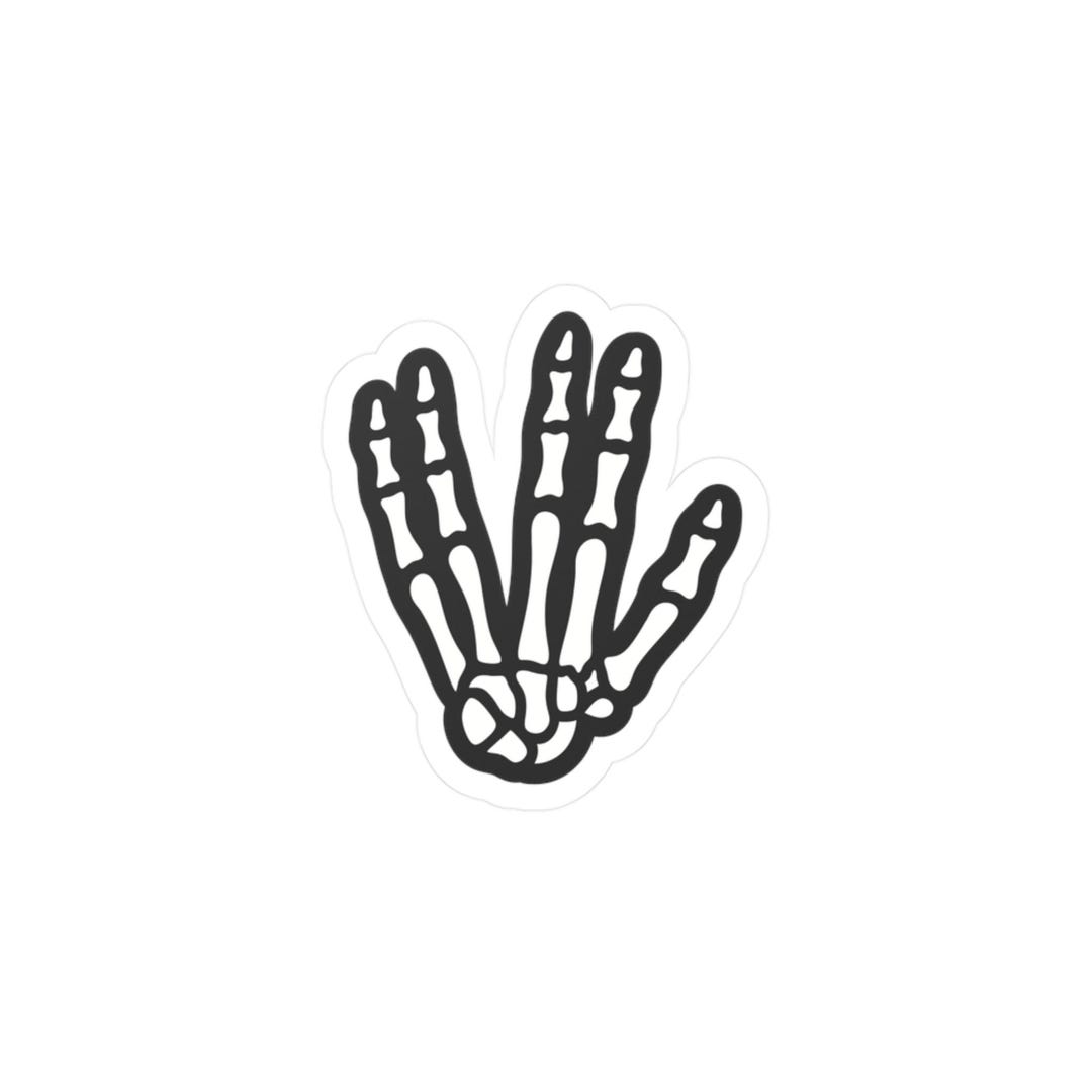 Skeleton Hand Vulcan Salute | Live Long & Prosper | Kiss-cut Vinyl ...