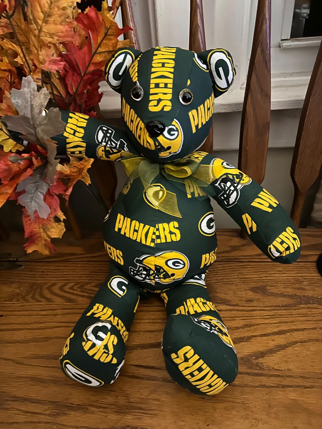 Green Bay Packers Print Bear - Etsy