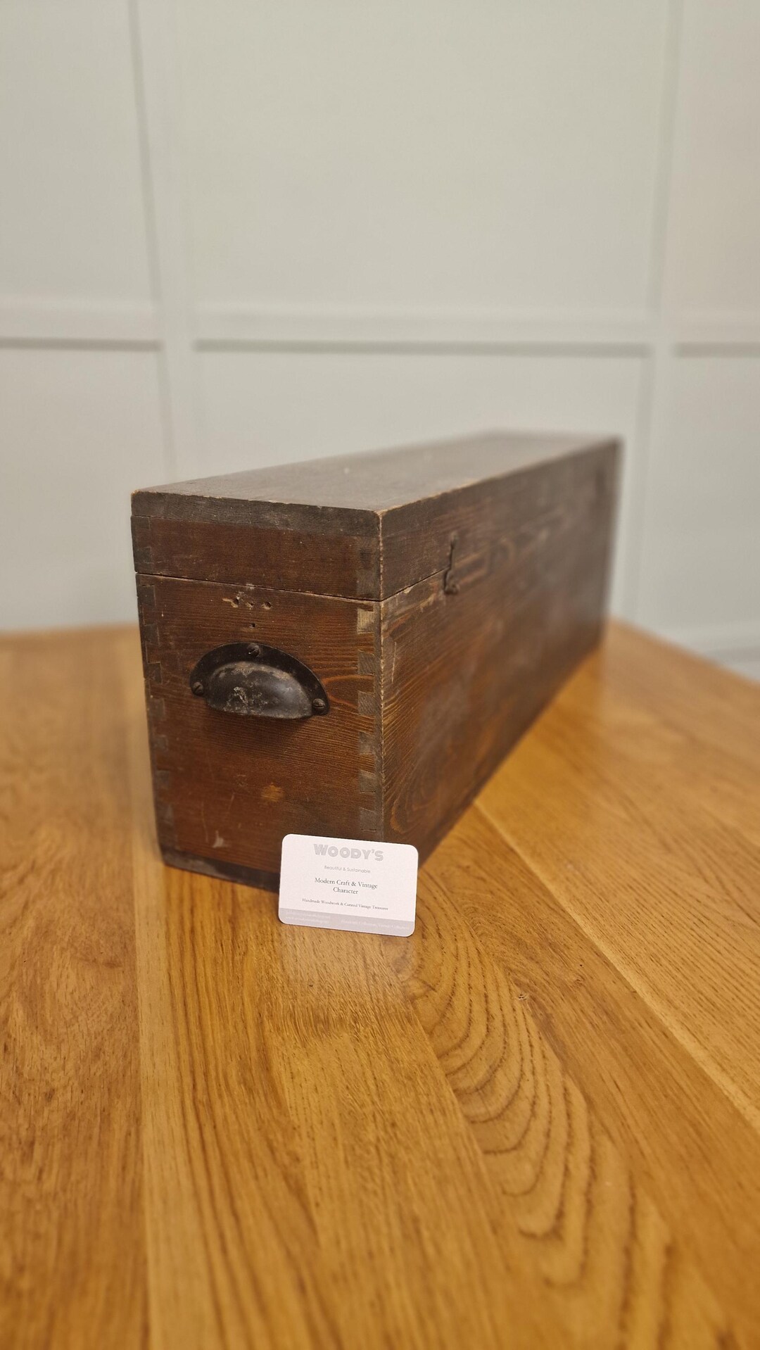 Antique Edwardian Wooden Storage Box, Lord Roberts Workshop, London ...