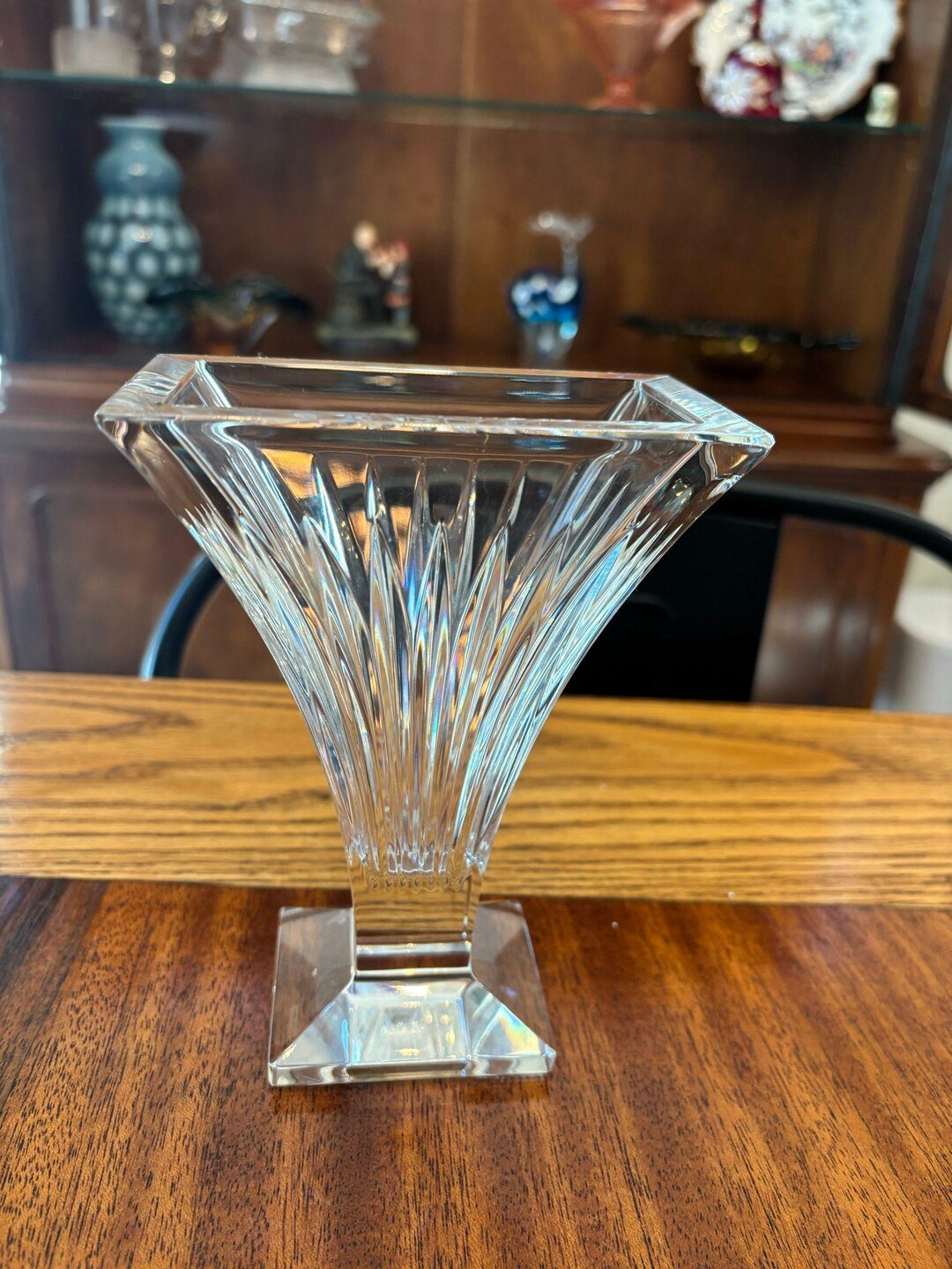 A Waterford Crystal Clarion Pattern Fan-cut Glass Vase - Etsy