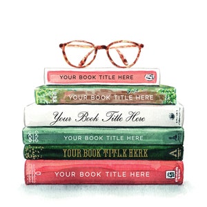 Custom Book Art Favorite Books Collection No. 1 Customizable - Etsy