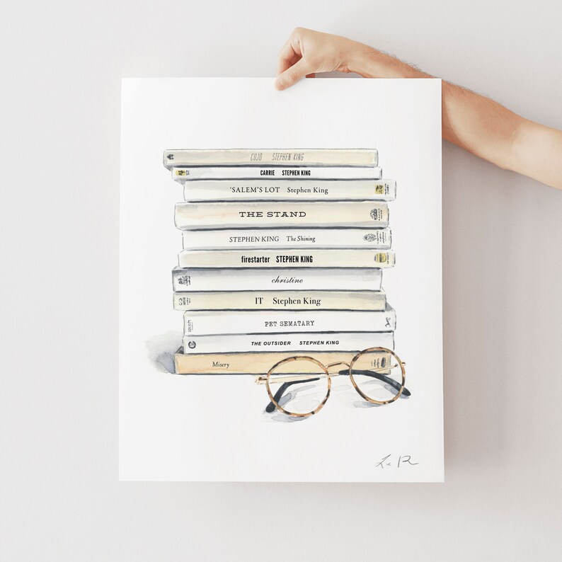 PERSONALIZED ART PRINT Your Favorite Books No. 5 | Etsy