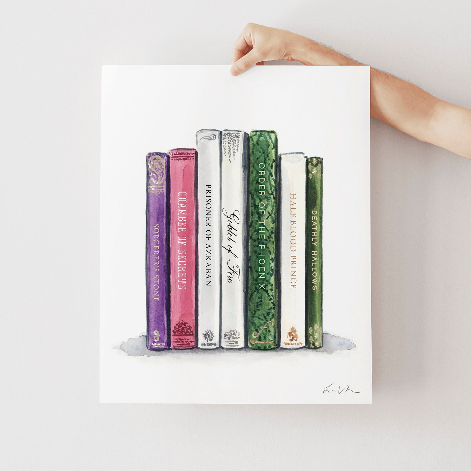 PERSONALIZED ART PRINT Your Favorite Books No. 2 | Etsy