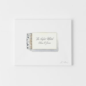 Personalized Matches Art Print, the Perfect Match Art, Custom Matchbook ...