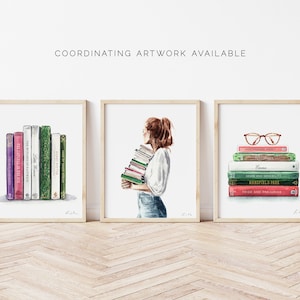 Custom Book Art, Favorite Books Collection No. 1, Customizable Library ...