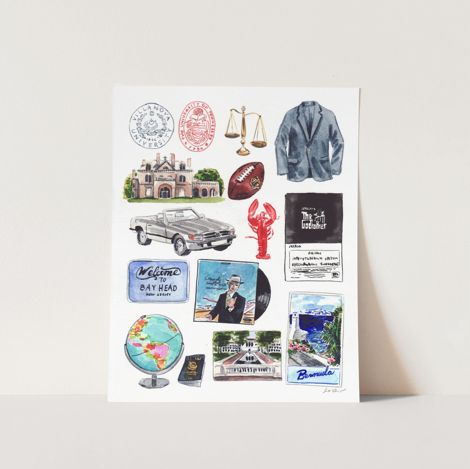 Custom Painting Personalized Original Watercolor Art - Etsy