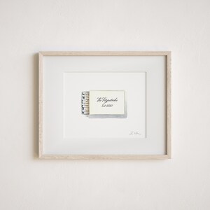 Personalized Matches Art Print, the Perfect Match Art, Custom Matchbook ...