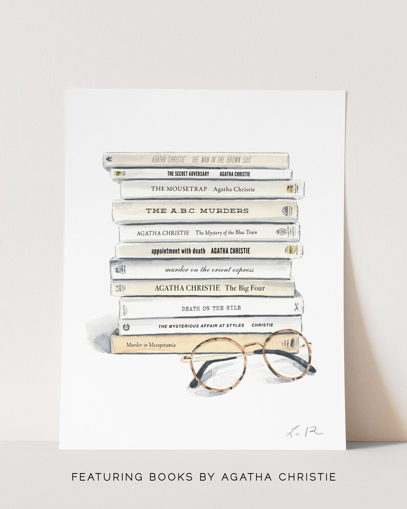 PERSONALIZED ART PRINT Your Favorite Books No. 5 | Etsy