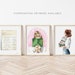 Personalized Art Print Your Favorite Books No. 3 - Pink Flower Bouquet ...