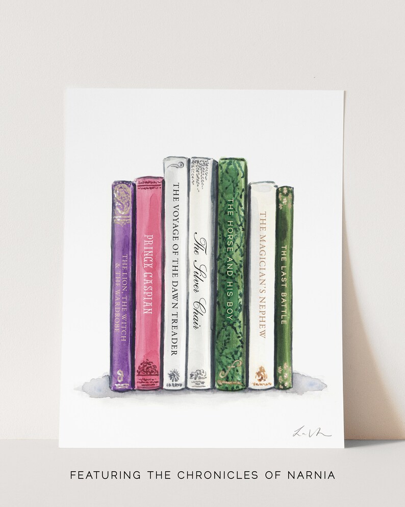 PERSONALIZED ART PRINT Your Favorite Books No. 2 - Etsy