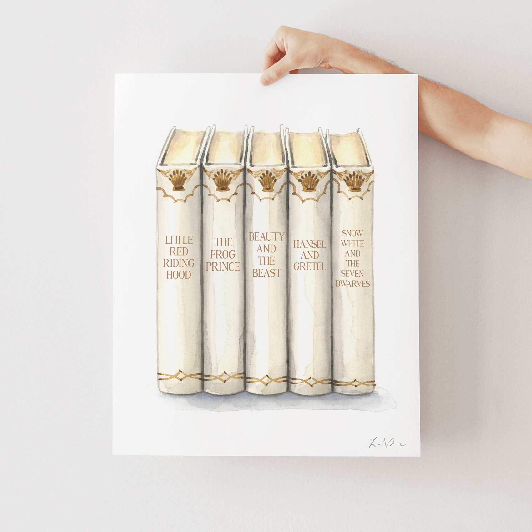 Custom Book Stack Art Print No. 12 Favorite Books Print - Etsy UK