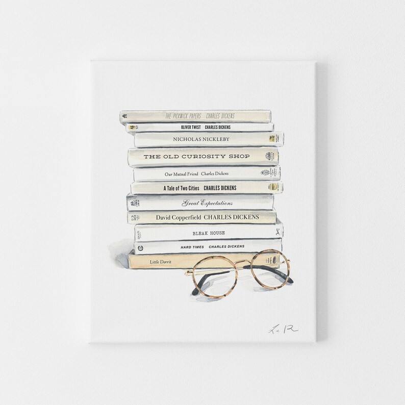 Personalized Art Print Your Favorite Books No. 5 - Customizable ...