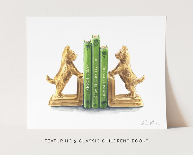 PERSONALIZED ART PRINT Your Favorite Books No. 9 | Etsy