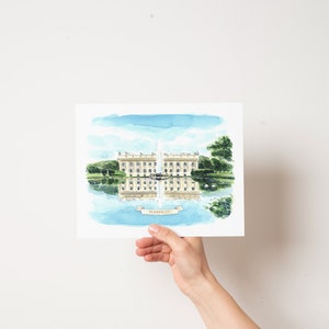 Pride and Prejudice Pemberley Art Print - Jane Austen Gift, Book Wall ...