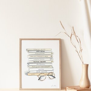 Personalized Art Print Your Favorite Books No. 5 - Customizable ...