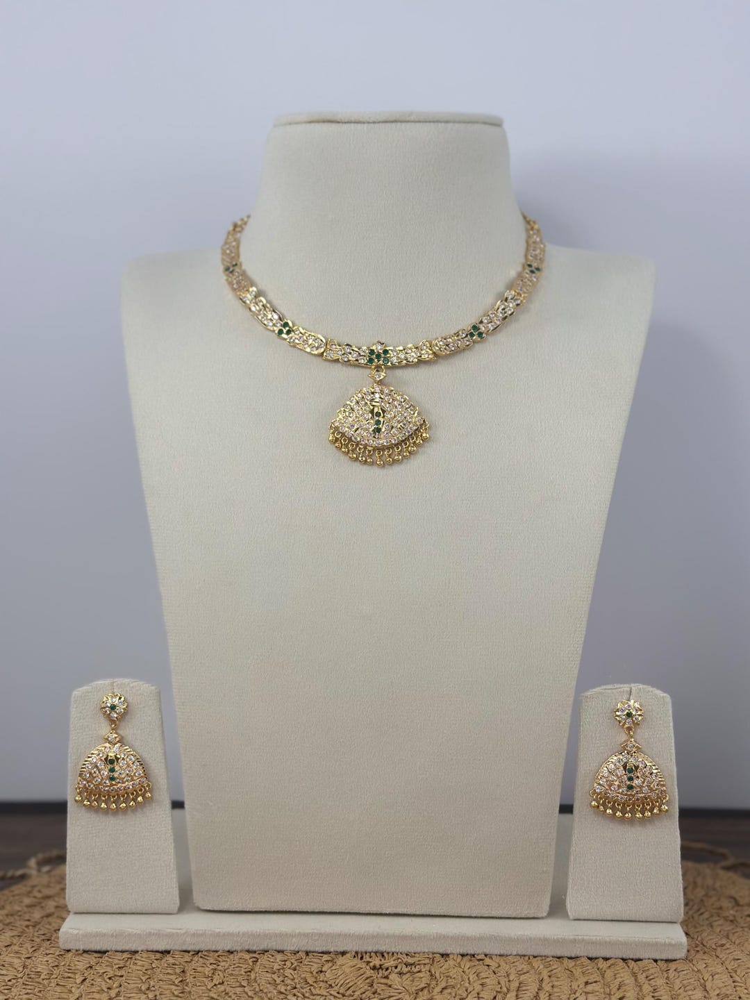 Traditional Bridal Impon Attigai Set | Antique Gold South Indian ...